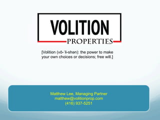 Creating Choice Through Real Estate - The 4 Risk Factors, and How to ...