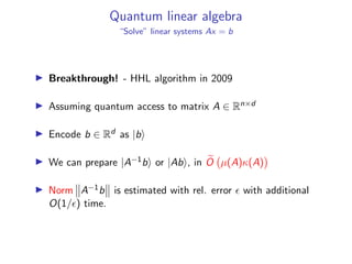 Quantum Machine Learning and QEM for Gaussian mixture models ...