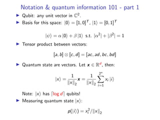 Quantum Machine Learning and QEM for Gaussian mixture models (Alessandro Luongo) | PPT
