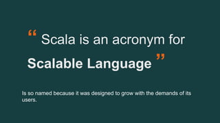 Scala Introduction - Meetup Scaladores RJ | PPT