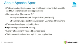 Apache Apex & Bigtop | PPT