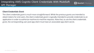 MuleSoft Integration with AWS Cognito Client Credentials and Mule JWT Validation Policy,MuleSoft ...