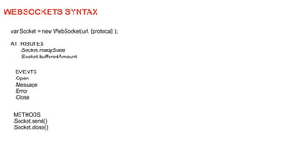 WEBSOCKETS AND WEBWORKERS | PPTX