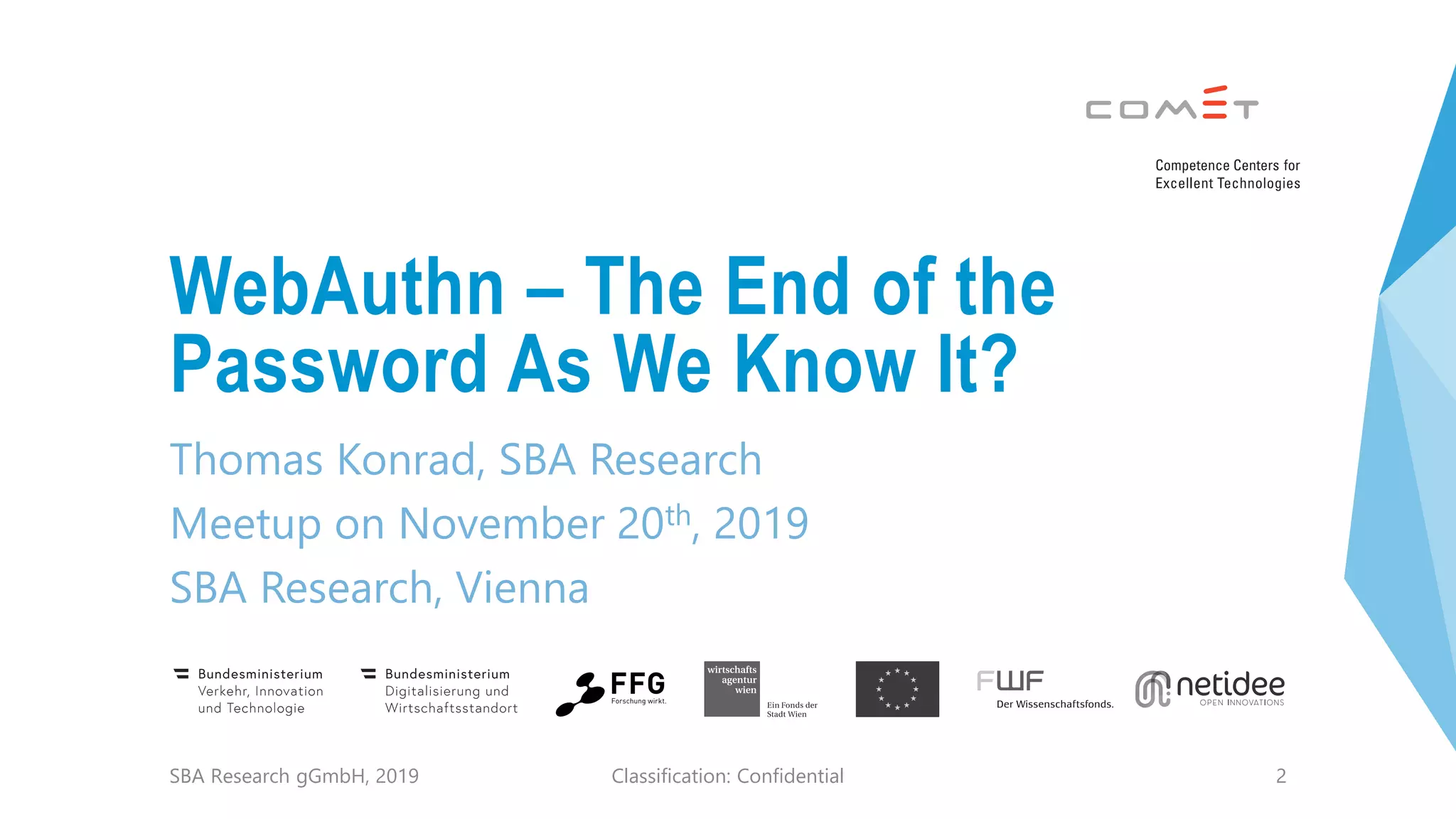 WebAuthn - The End of the Password As We Know It? | PPT