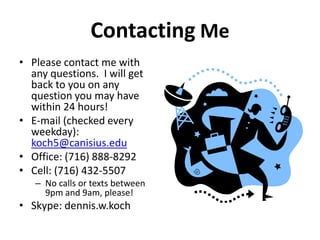 Meet Your Instructor | PPTX