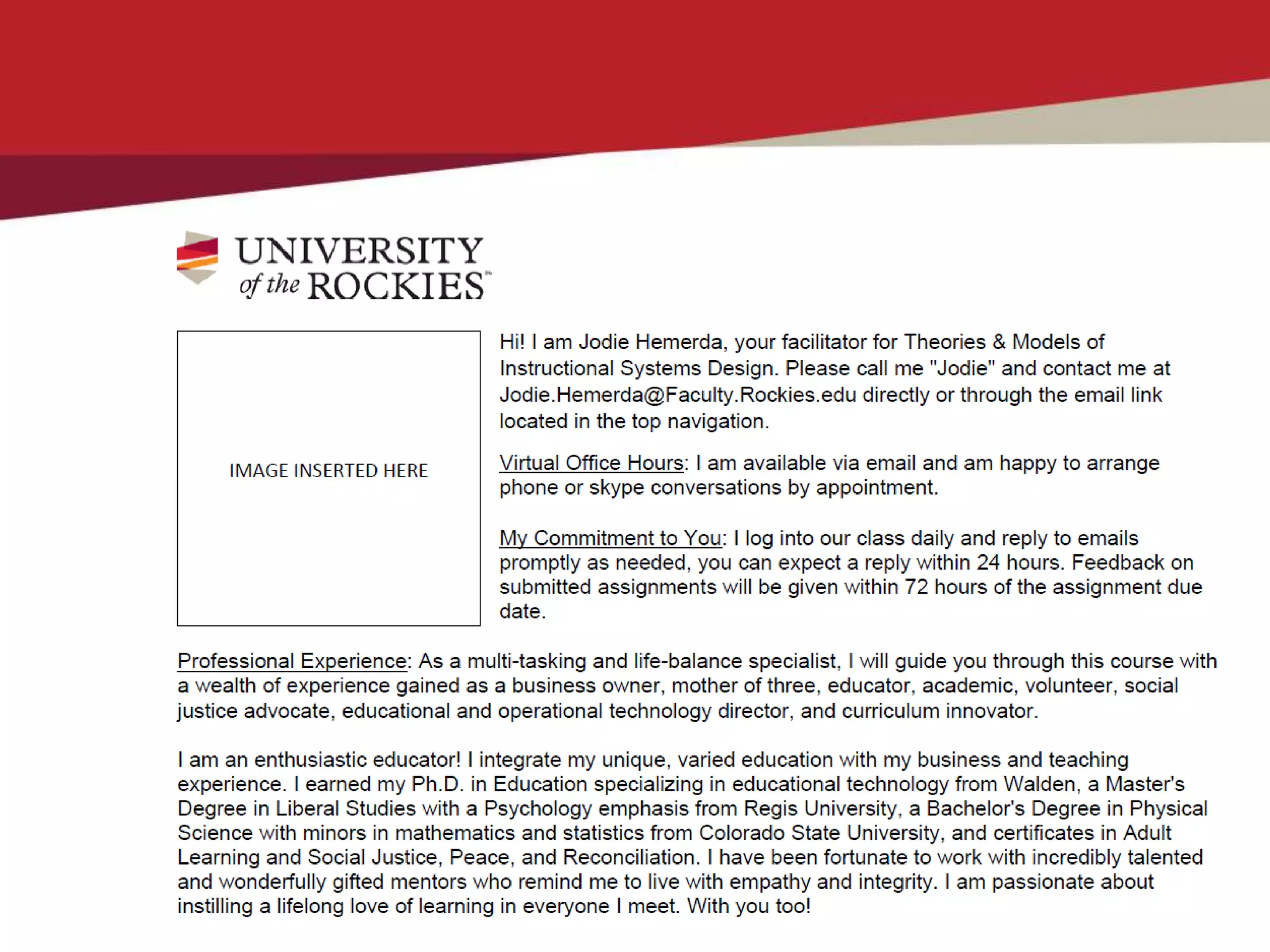 Meet Your Instructor | PPTX