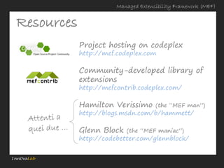 Managed Extensibility Framework (MEF) | PDF | Computing | Technology & Computing
