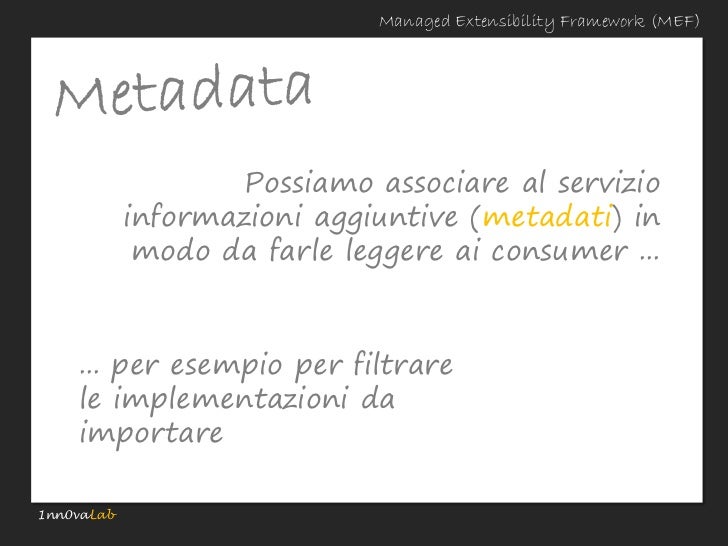 Managed Extensibility Framework Mef