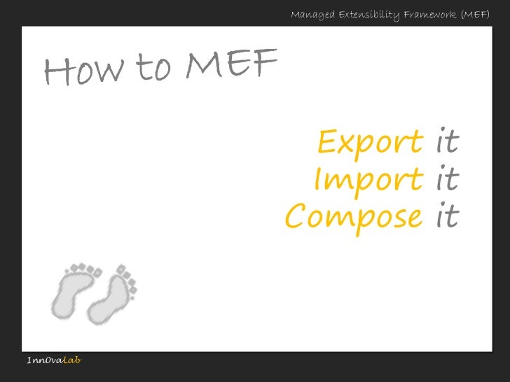 Managed Extensibility Framework Mef