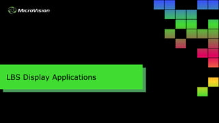 MEMS-based Laser Beam Scanning Technology Platform; Basis for ...