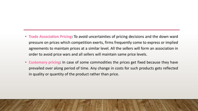 MEFA-III UNIT-Pricing methods and stratigies ppts.pptx | Commodities ...