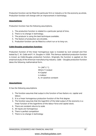 MEFA R19 - UNIT-2.pdf production function and factors | PDF