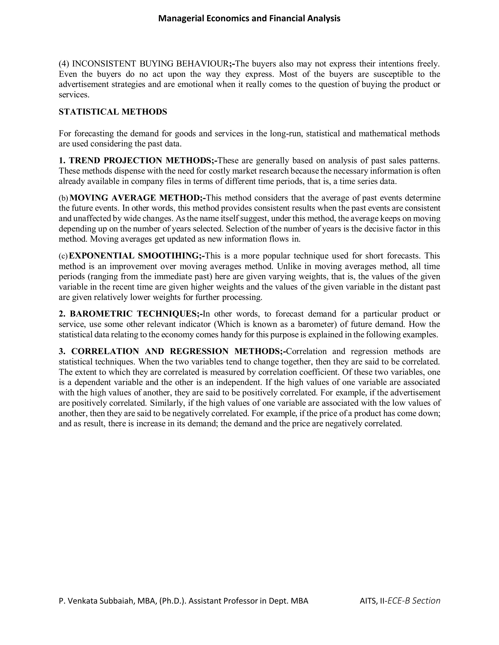 Managerial Economics & Financial Analysis(MEFA)_e Notes_Part-1 | PDF