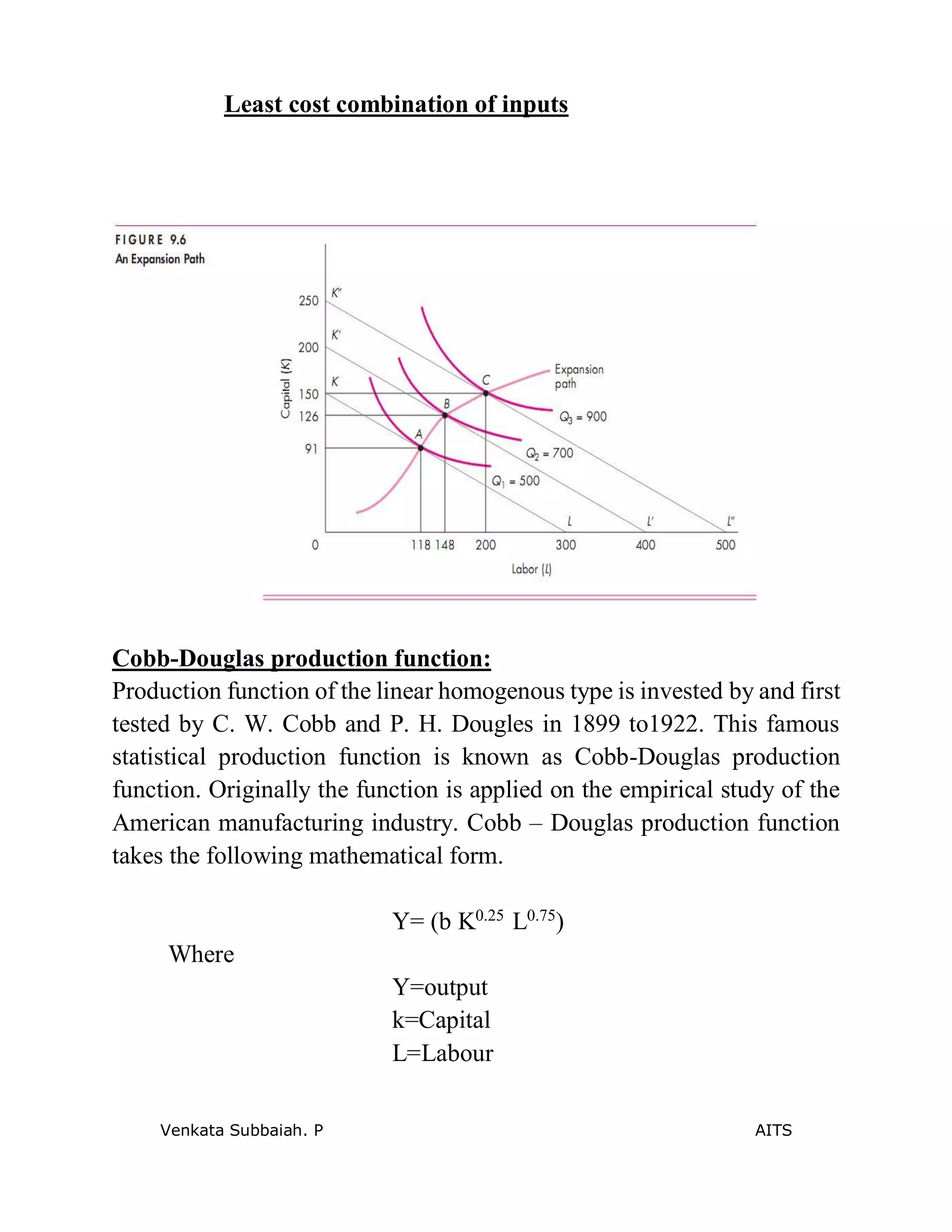 Production Function,Cost Concepts & Cost-Output analysis | PDF
