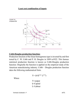 Production Function,Cost Concepts & Cost-Output analysis | PDF