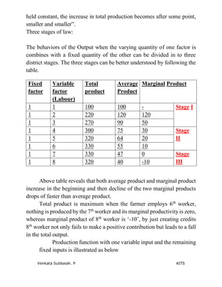 Production Function,Cost Concepts & Cost-Output analysis | PDF