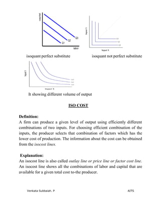 Production Function,Cost Concepts & Cost-Output analysis | PDF
