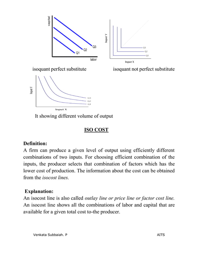 Production Function,Cost Concepts & Cost-Output analysis | PDF