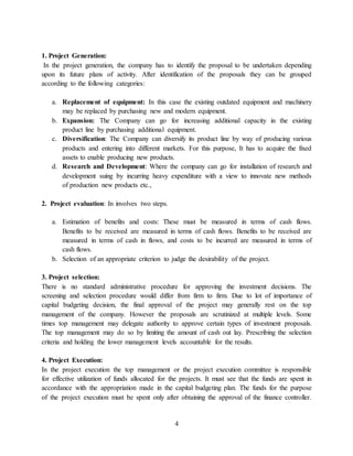 Mefa UNIT VI CAPITAL BUDGETING | DOCX