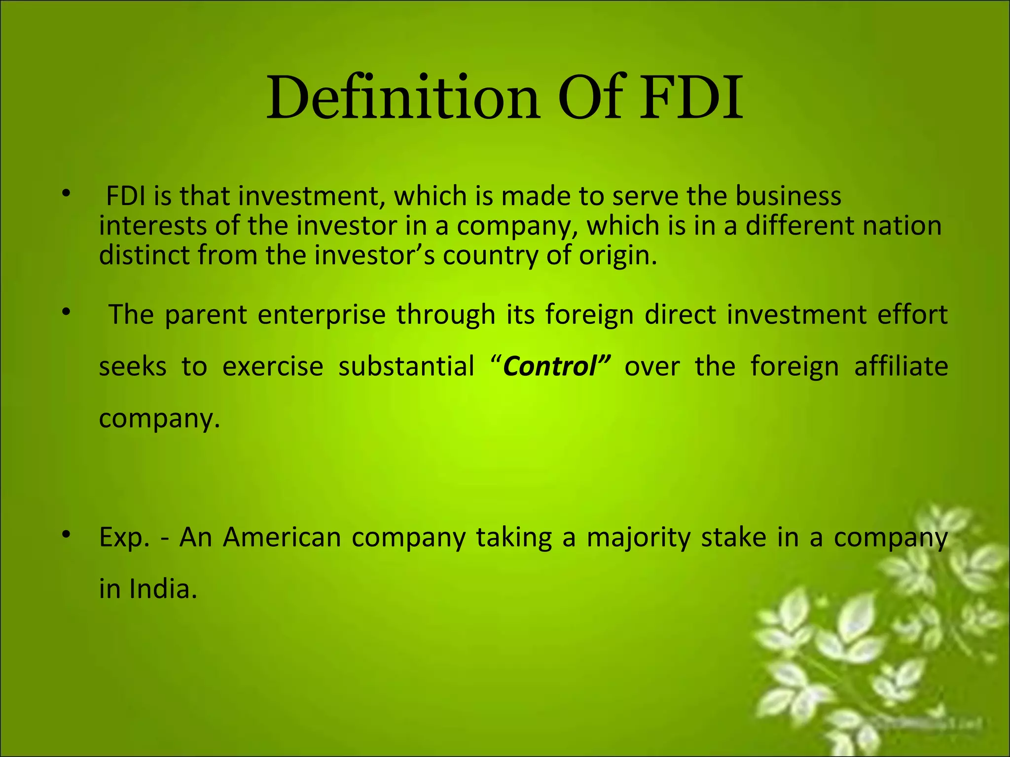 Me fdi and fii in india | PPT