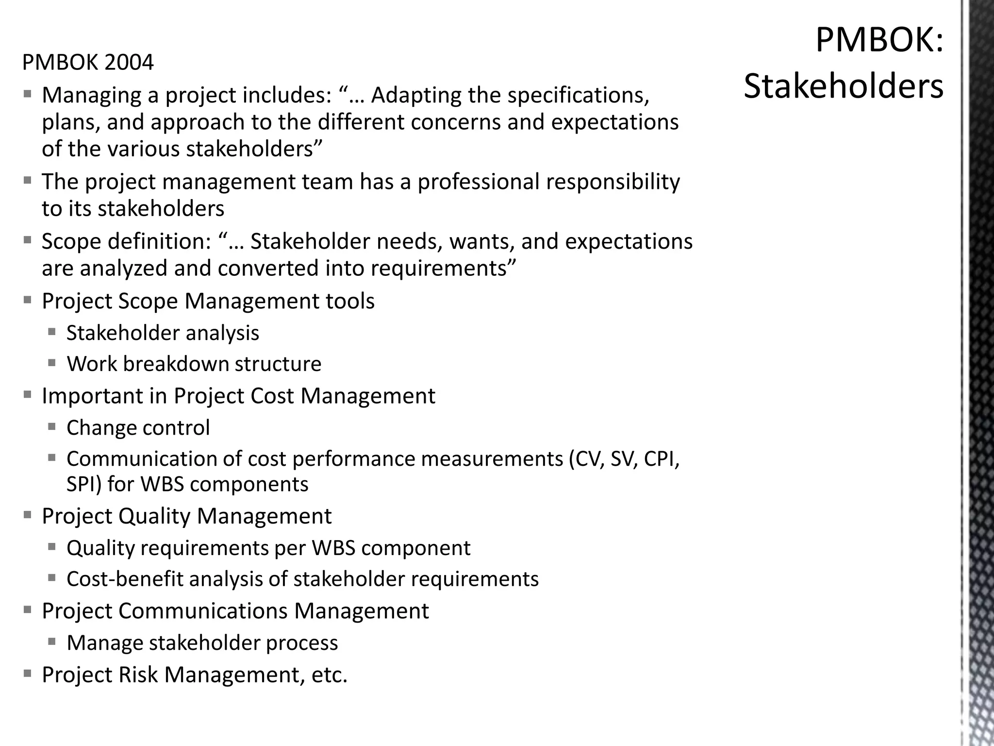 Monitoring & Evaluating projects & programs: A stakeholder perspective | PPTX