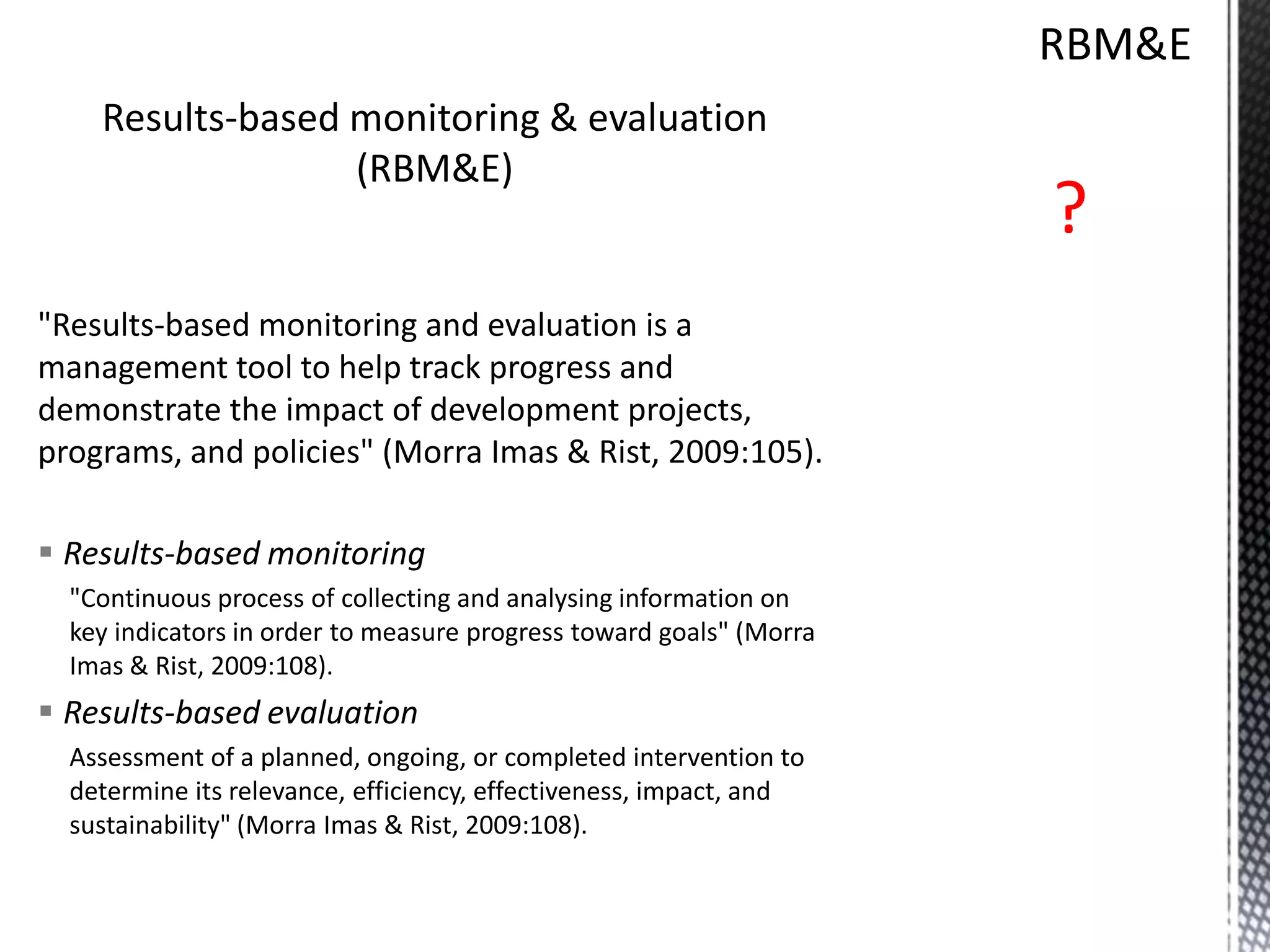 Monitoring & Evaluating projects & programs: A stakeholder perspective | PPTX