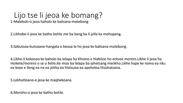 Mefuta ea lijo_tsa_basotho[1] | PPTX
