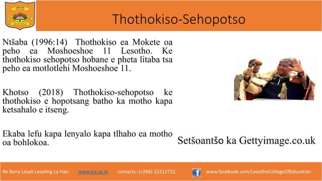 Mefuta ea thothokiso | PPTX