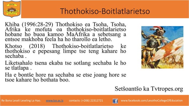 Mefuta ea thothokiso | PPTX