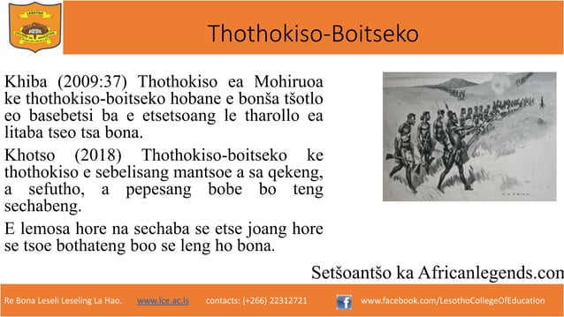 Mefuta ea thothokiso | PPTX