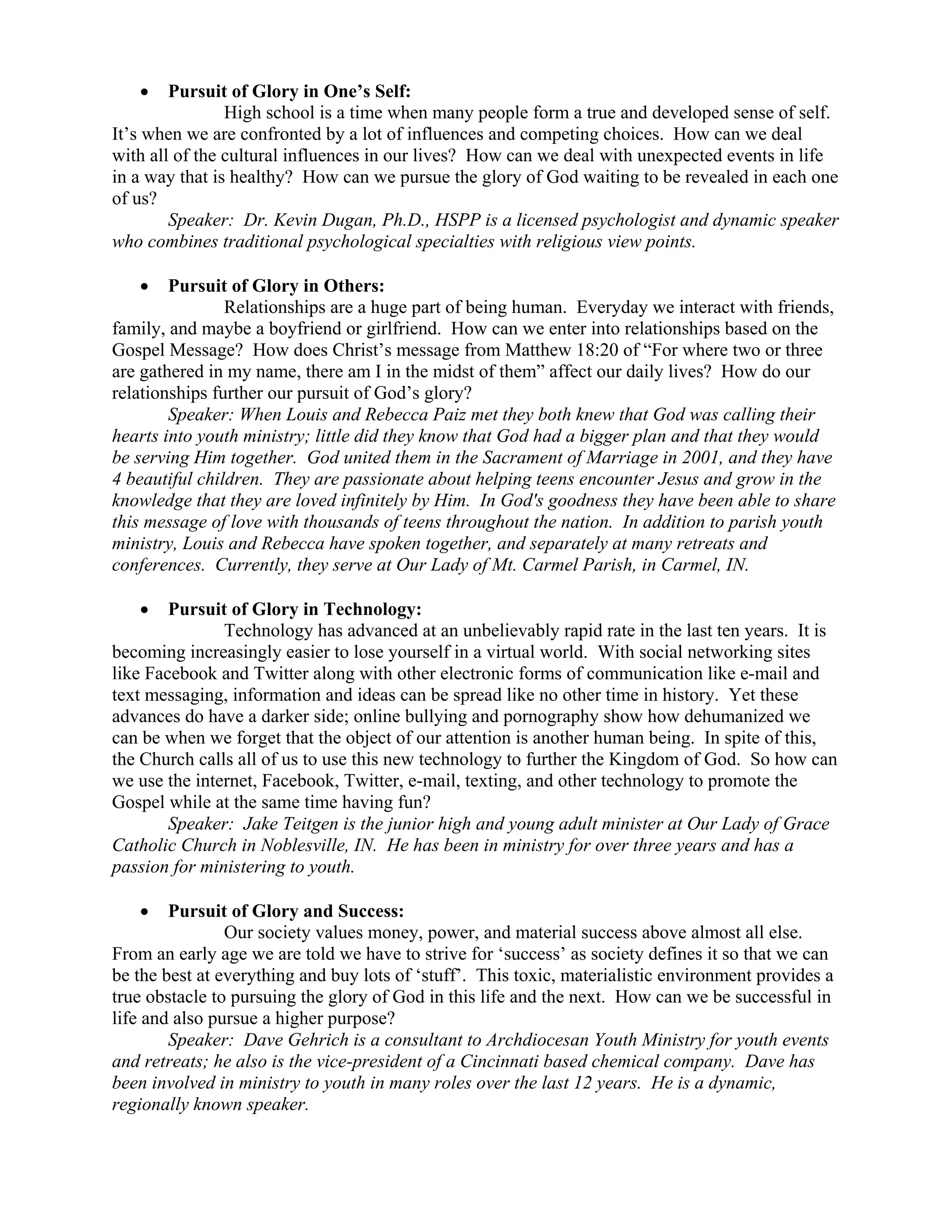 Mega sessions and workshops | PDF | Christianity | Religion & Spirituality