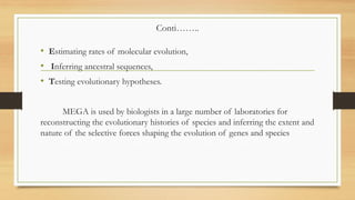 MEGA (Molecular Evolutionary Genetics Analysis) | PDF
