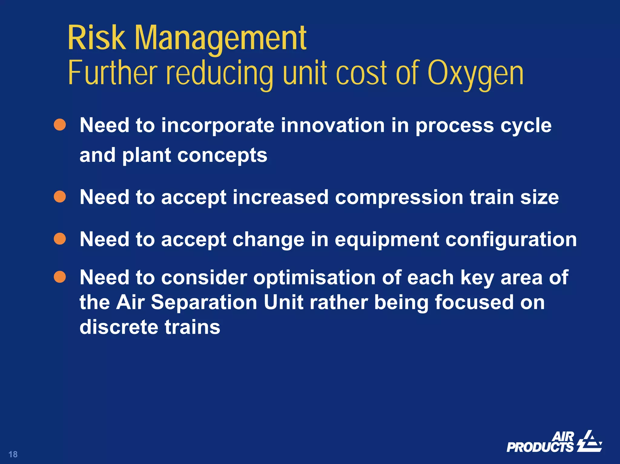 Mega air separation risk management | PPT