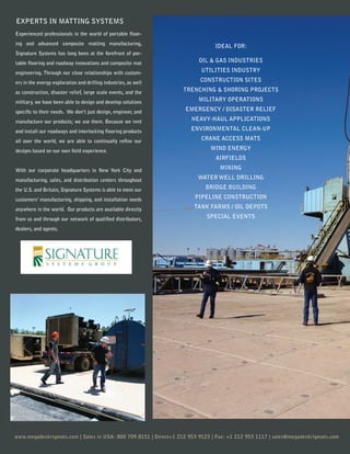 MegaDeck Heavy-Duty Composite Access MatsMega deck brochure oct2012 | PDF