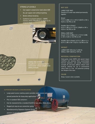 MegaDeck Heavy-Duty Composite Access MatsMega deck brochure oct2012 | PDF