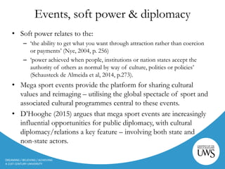 Mega events, soft power and Qatar | PPTX