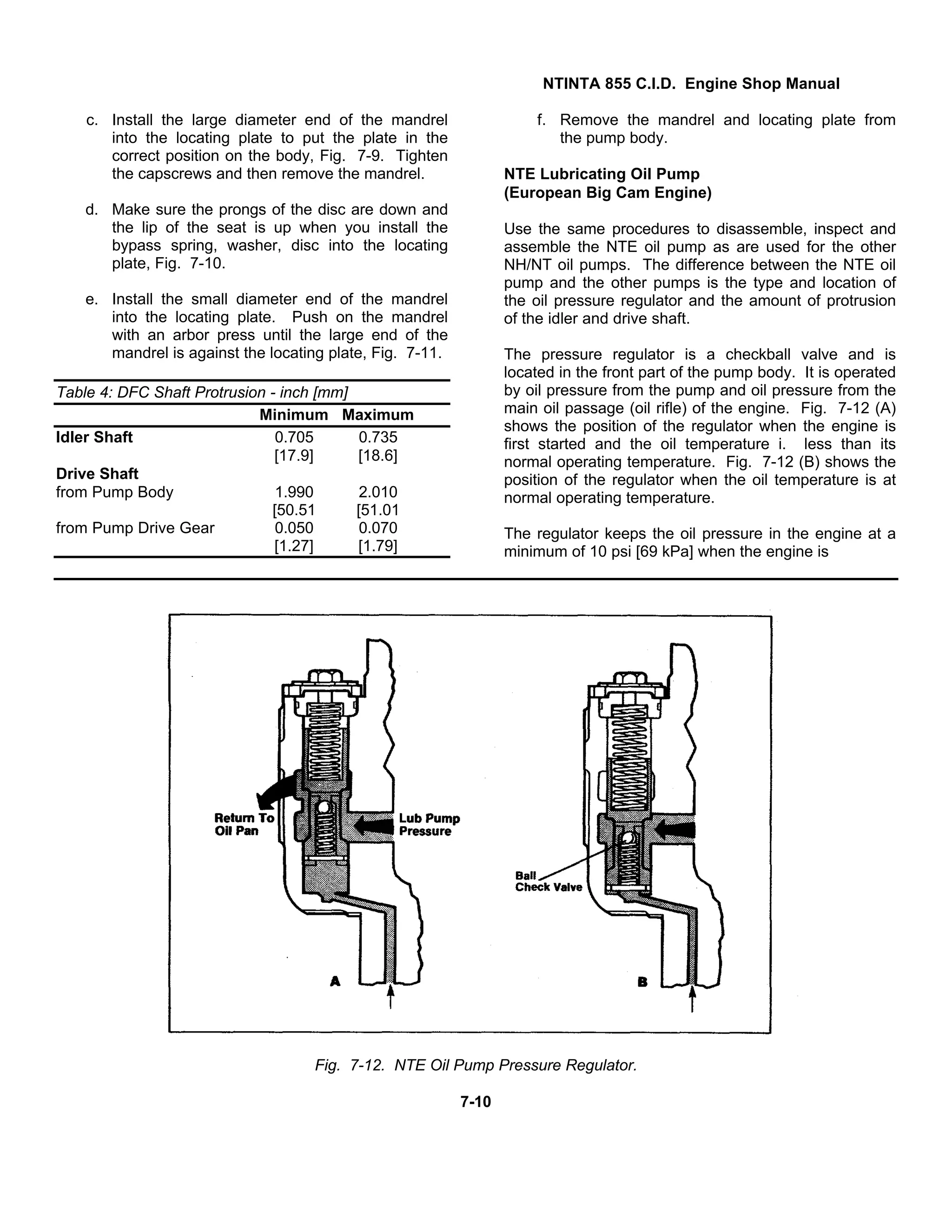 work shop manaul CUMMINS MODEL NTA - 855 -L4 | PDF