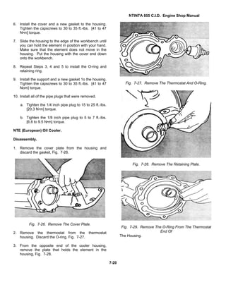 work shop manaul CUMMINS MODEL NTA - 855 -L4 | PDF