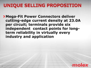 Molex Mega-Fit® Power Connectors | PPTX