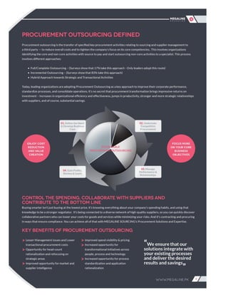 Megaline sourcing procurement bpo brochure | PDF