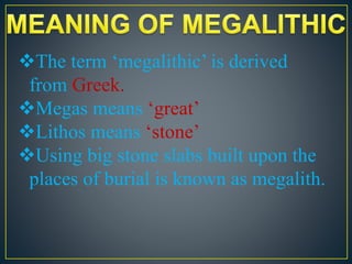MEGALITHIC AGE IN TAMIL NADU.pptx