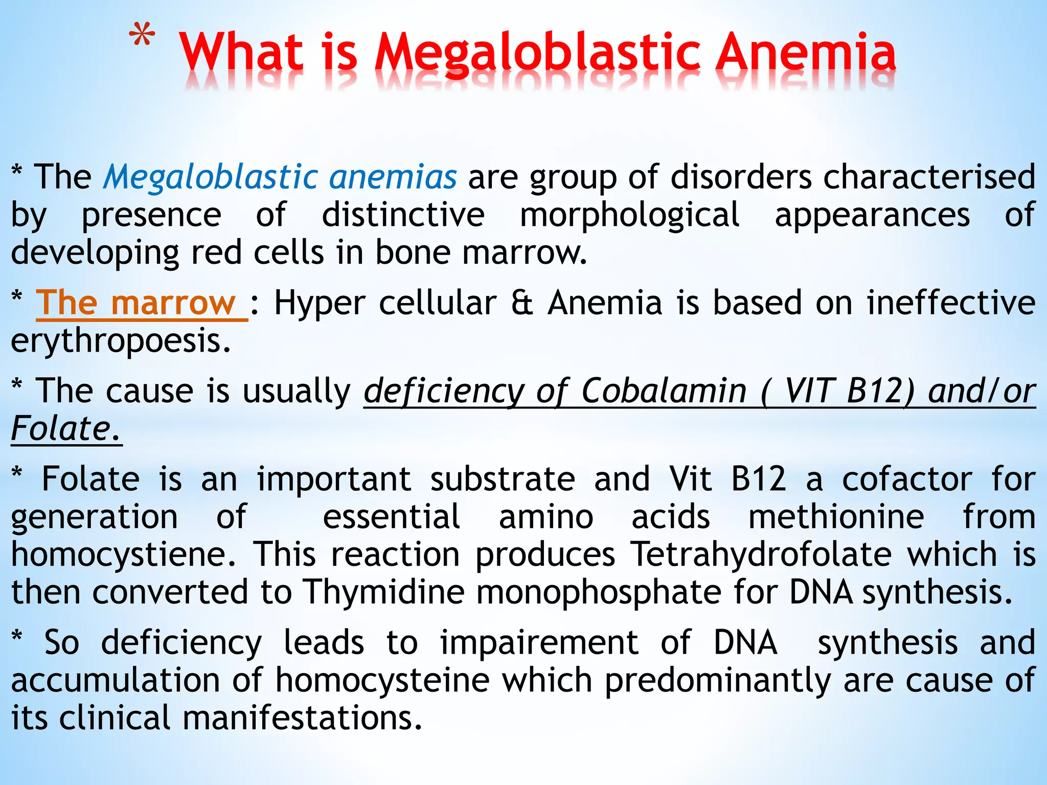 Megaloblastic anaemia | PPT