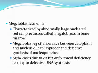 Megaloblastic anaemia . And all anout anaemia, pernicious anaemia, | PDF