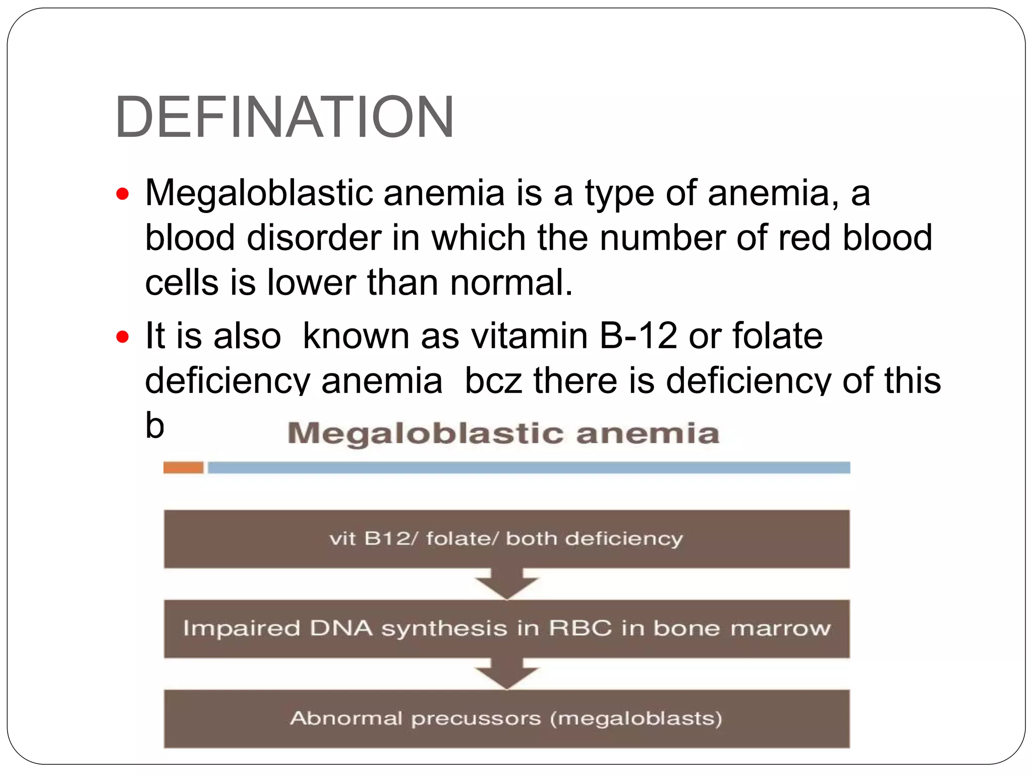 Unit 3: Megaloblastic anemia | PPTX | Blood Disorders | Diseases and ...