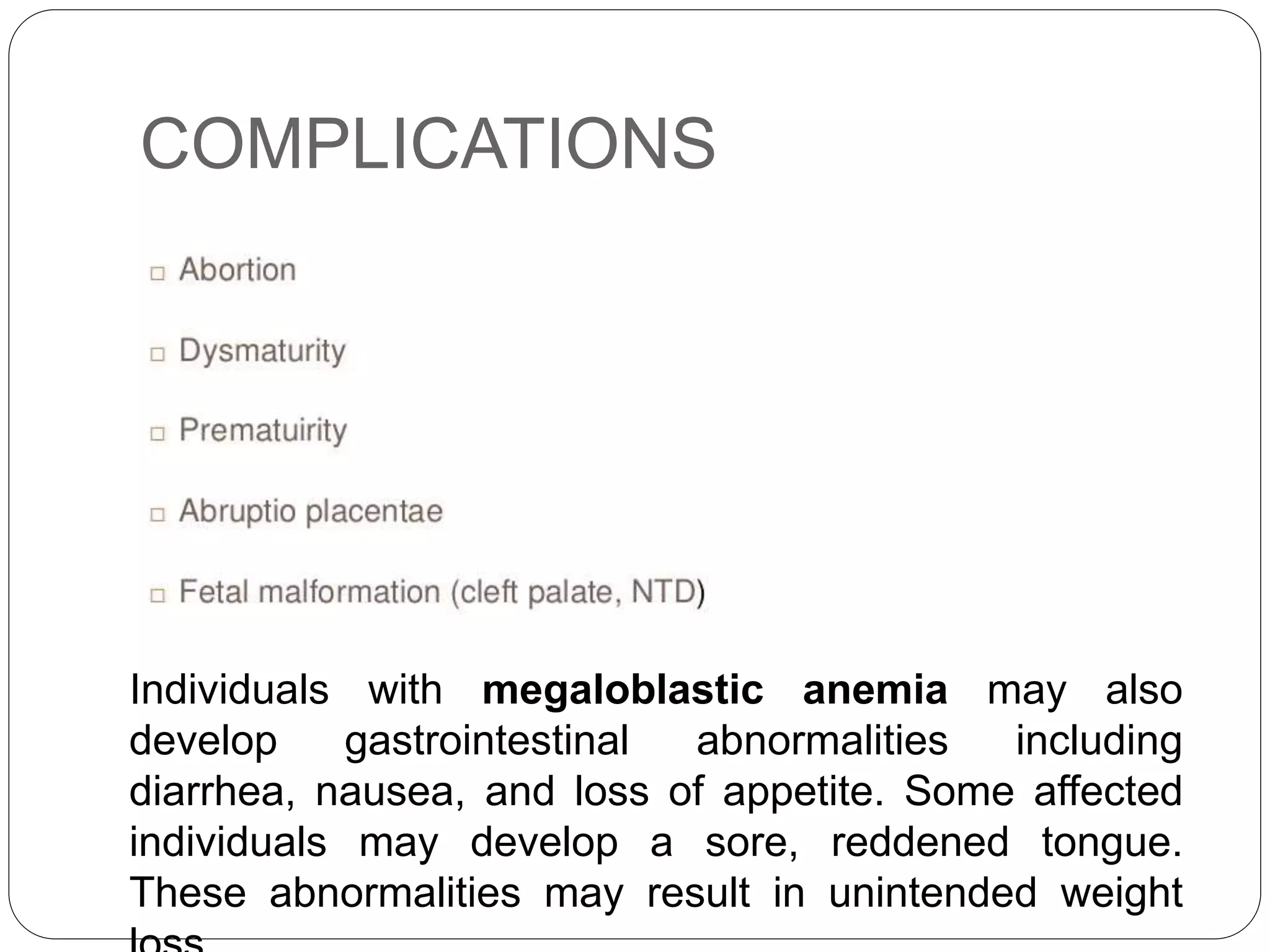 Unit 3: Megaloblastic anemia | PPTX | Blood Disorders | Diseases and ...