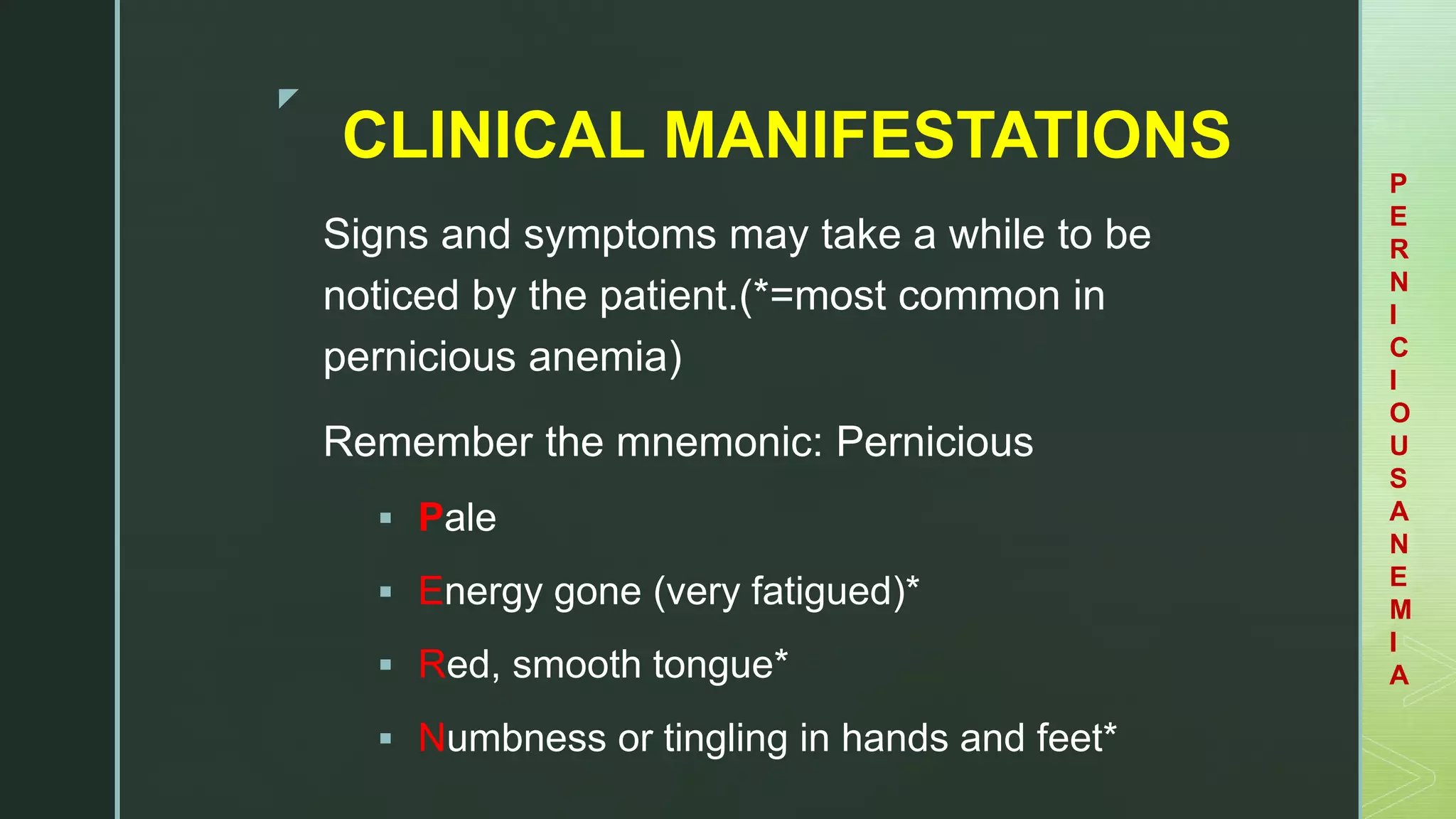 Megaloblastic Anemia And Pernicious Anemia Ppt