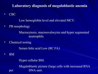 megaloblastic anemia (fol).pptxndjdjdjcnxj | PPT