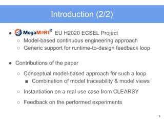 Model-driven Design-Runtime Interaction in Safety Critical System Development: an Experience ...