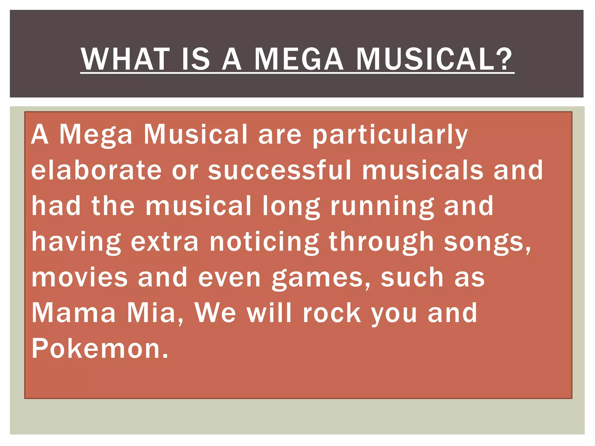 Mega musical | PPTX