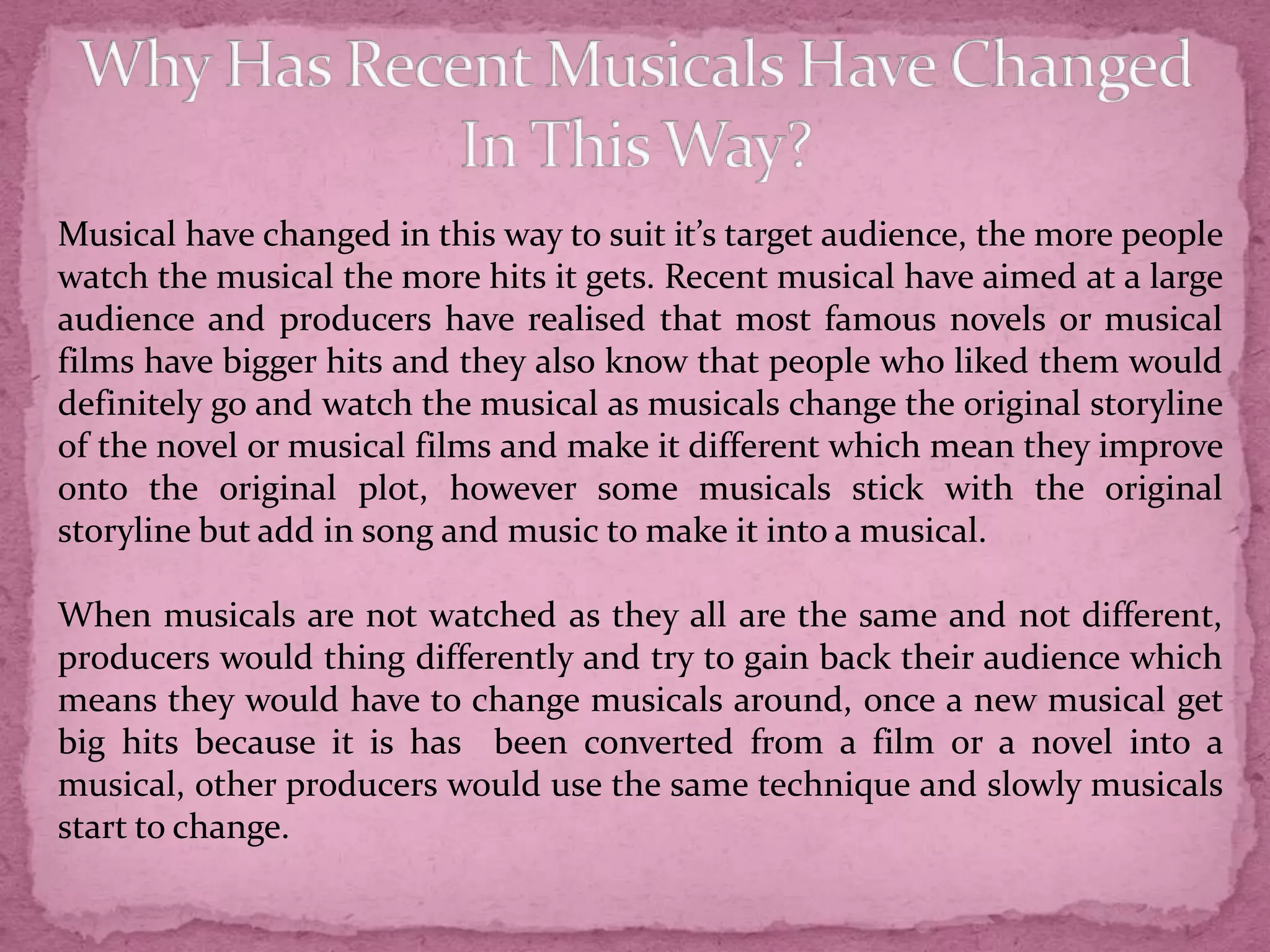 Mega musicals | PPTX